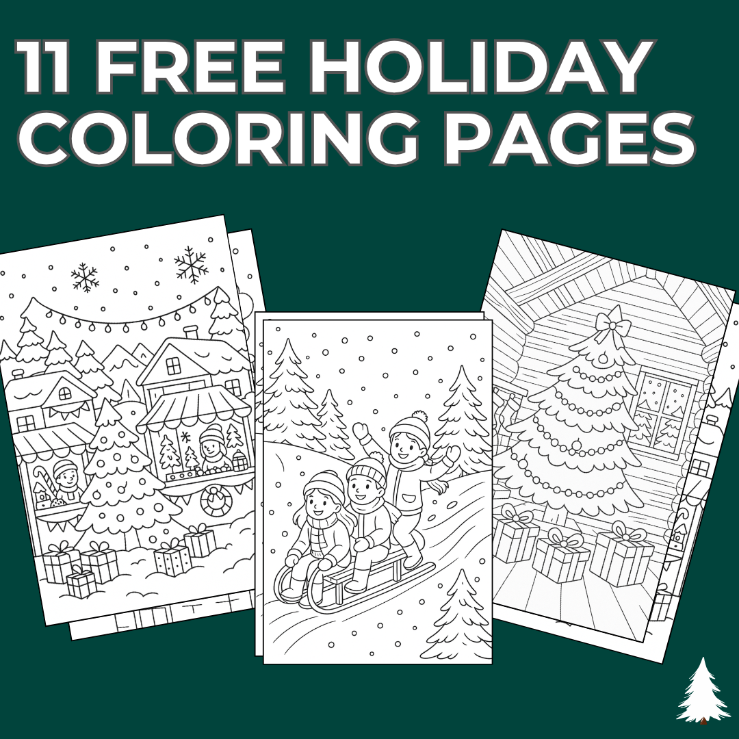 FREE Holiday Coloring Pages (Printable) – Sierra and Pine