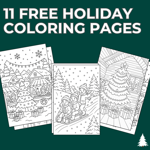 FREE Holiday Coloring Pages (Printable) – Sierra and Pine